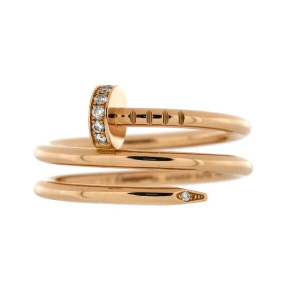 Cartier | Jewelry | Cartier Juste Un Clou Double Ring 8k Rose Gold And ...